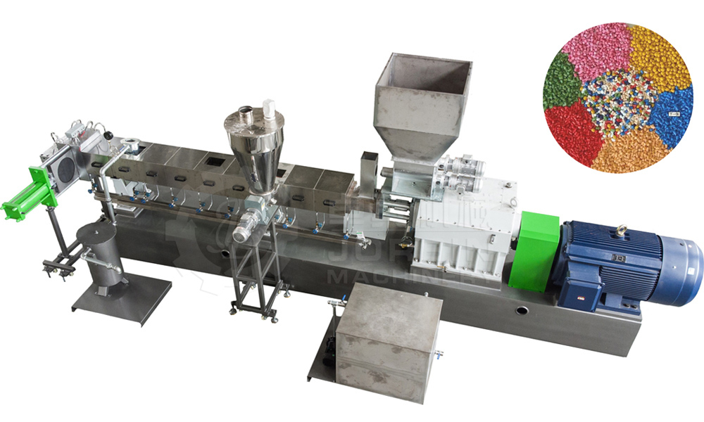 Co-rotating twin screw extrusion for filler masterbatch granules ...